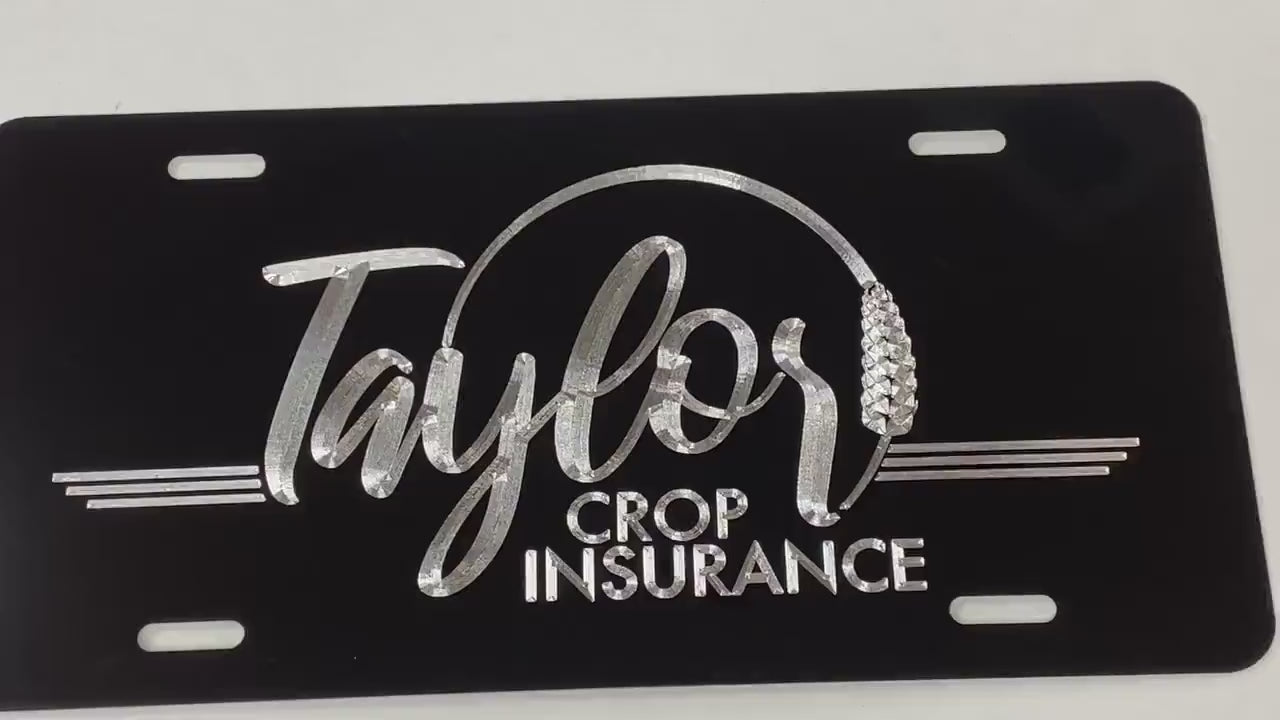 License Plates - Custom – Diamond Etched Products