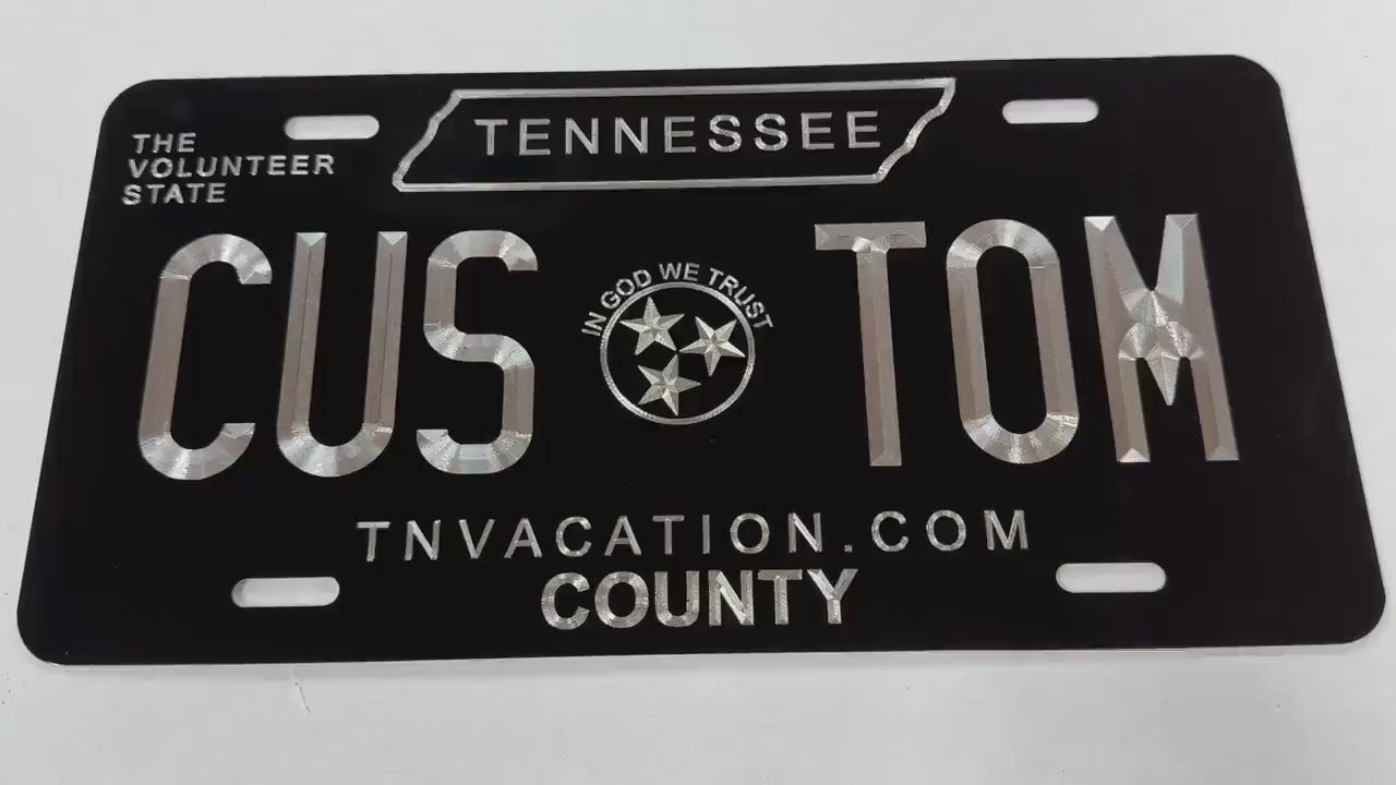 License Plates - Custom – Diamond Etched Products